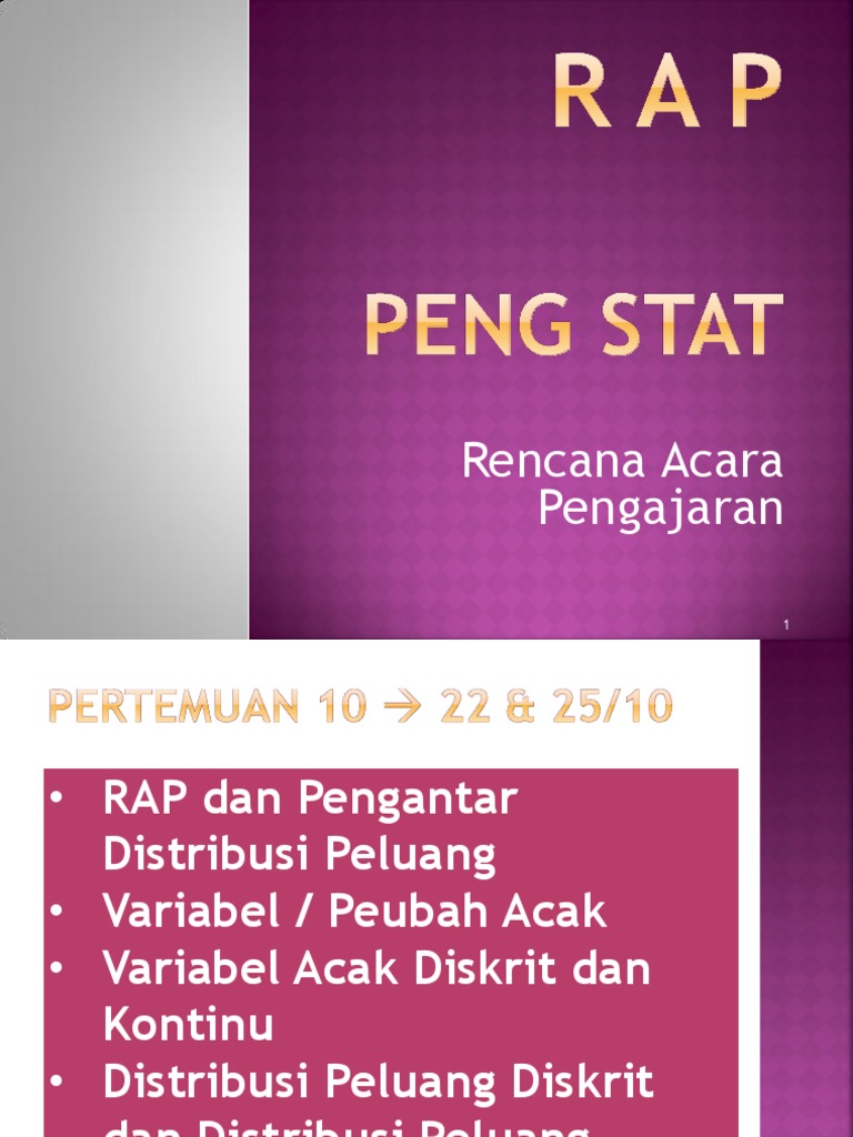 6 PPT DISTRIBUSI PELUANG PDF | PDF