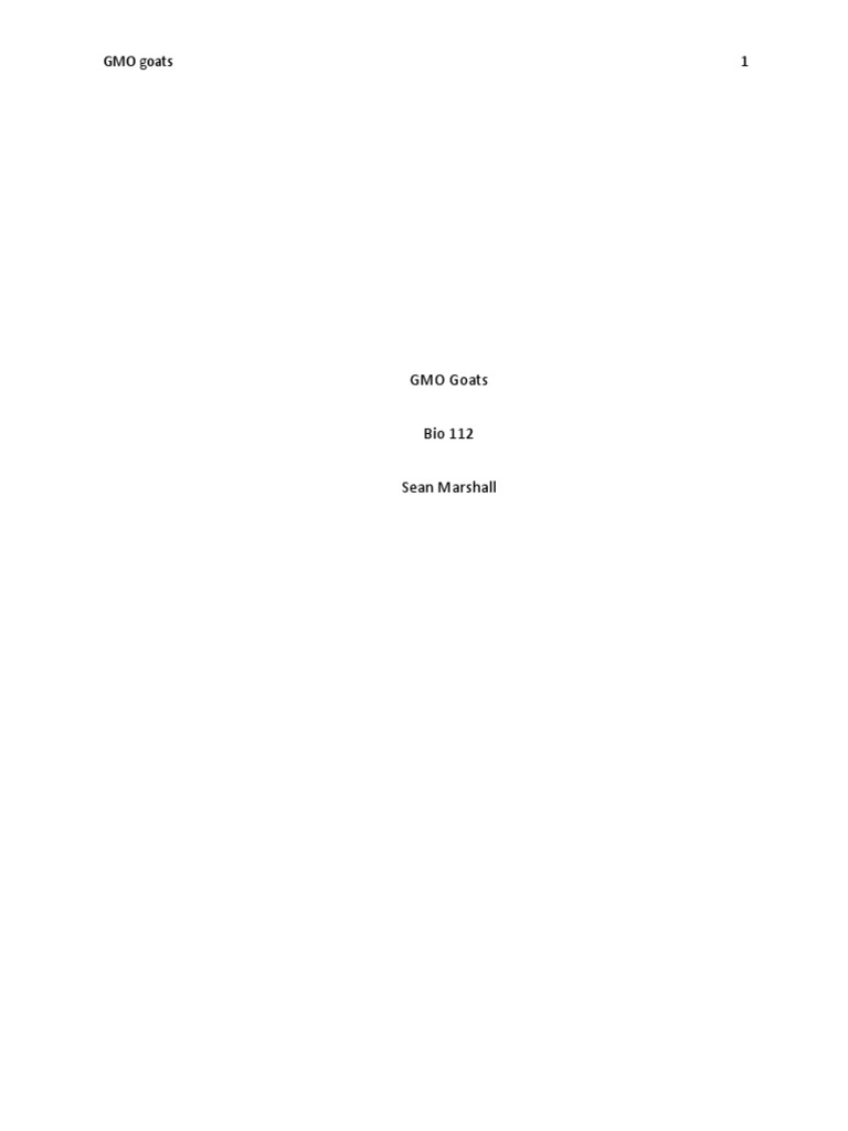 Gmo Paper | PDF | Genetically Modified Organism | Genetic Engineering