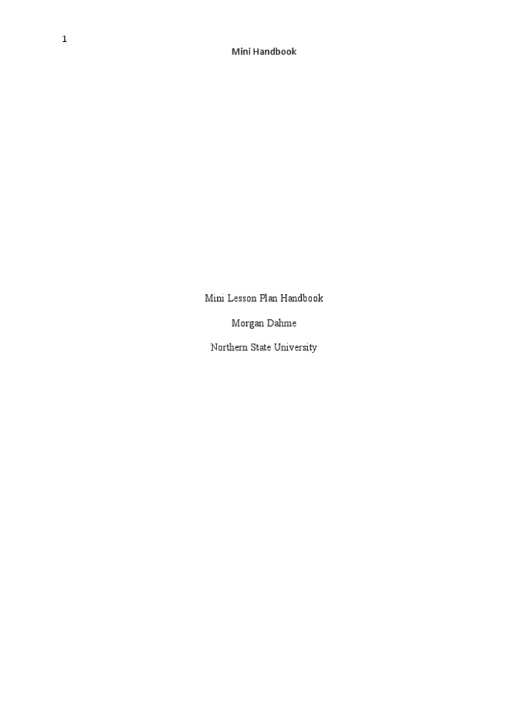 Mini Handbook Final | PDF | Educational Assessment | Learning