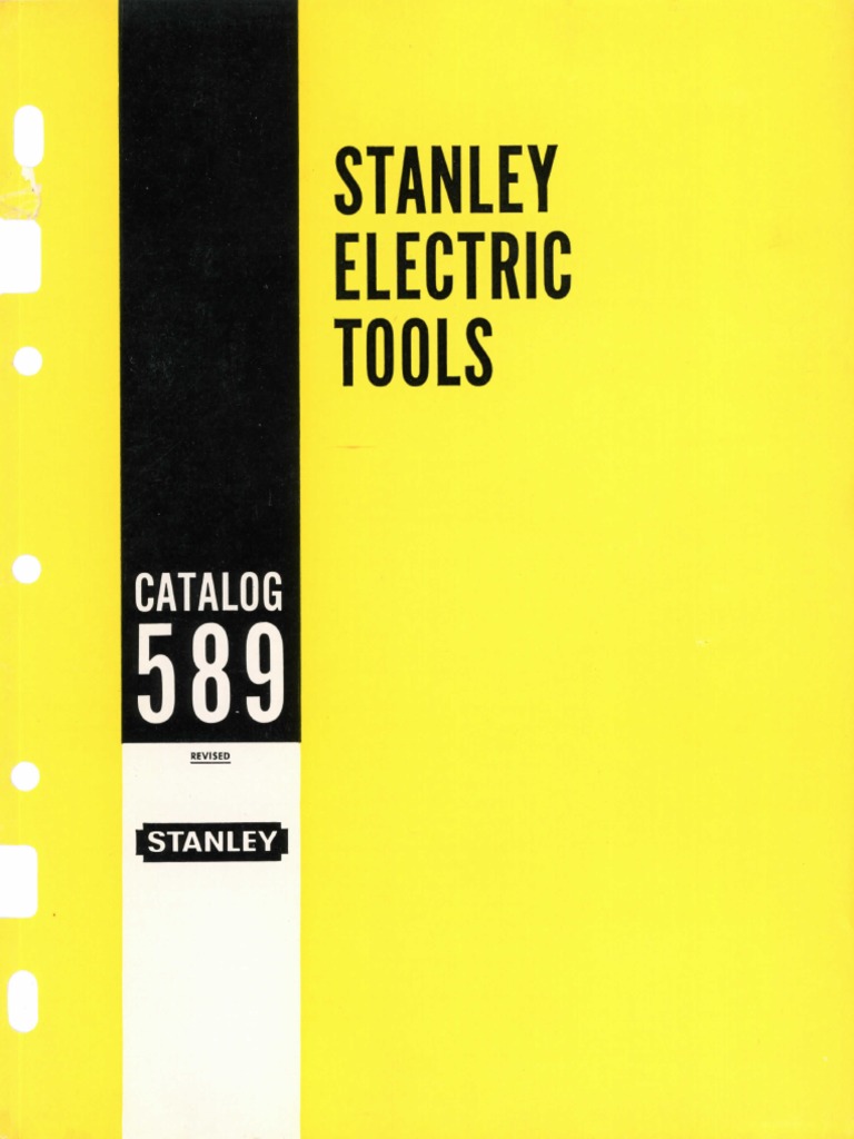 Stanley Electric Tools Catalog 589 - 22871 PDF | PDF | Electric Motor ...