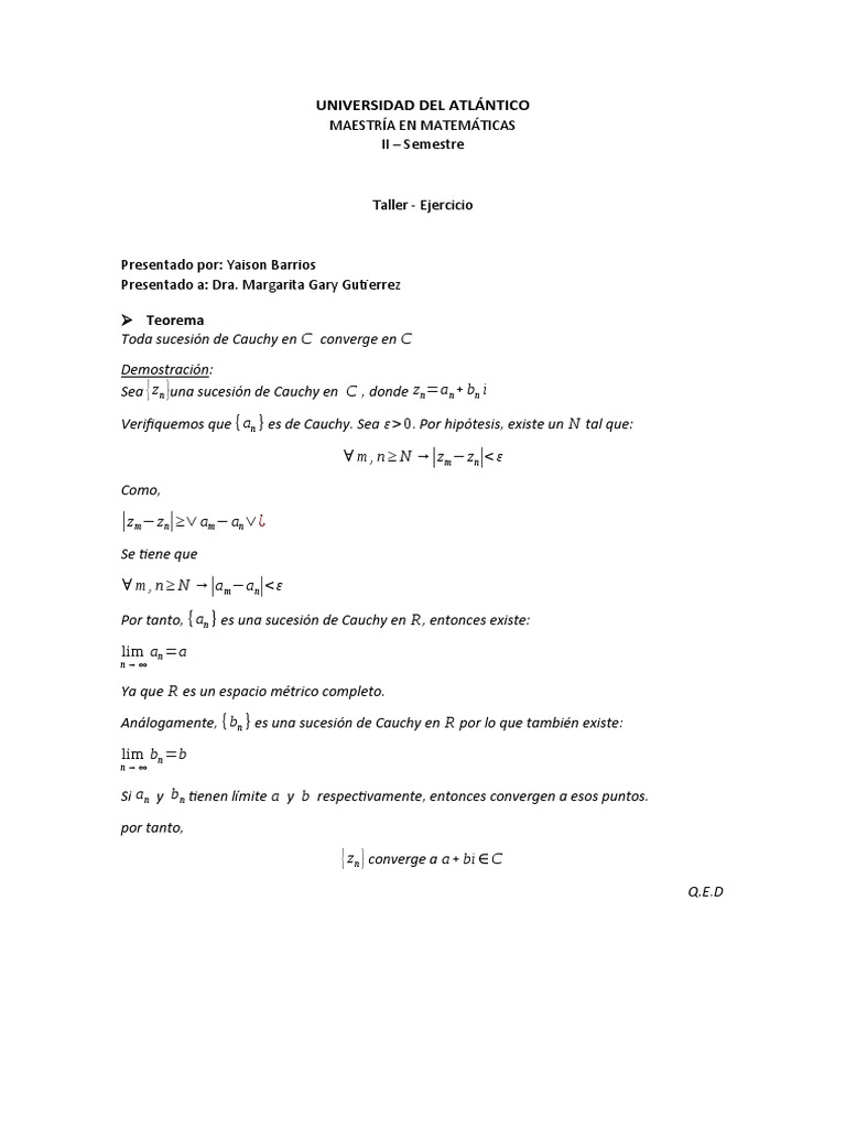Demostración - Teorema | PDF