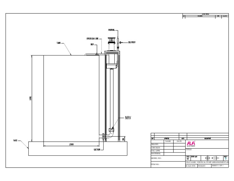 Vertical Pump Arrangement | PDF