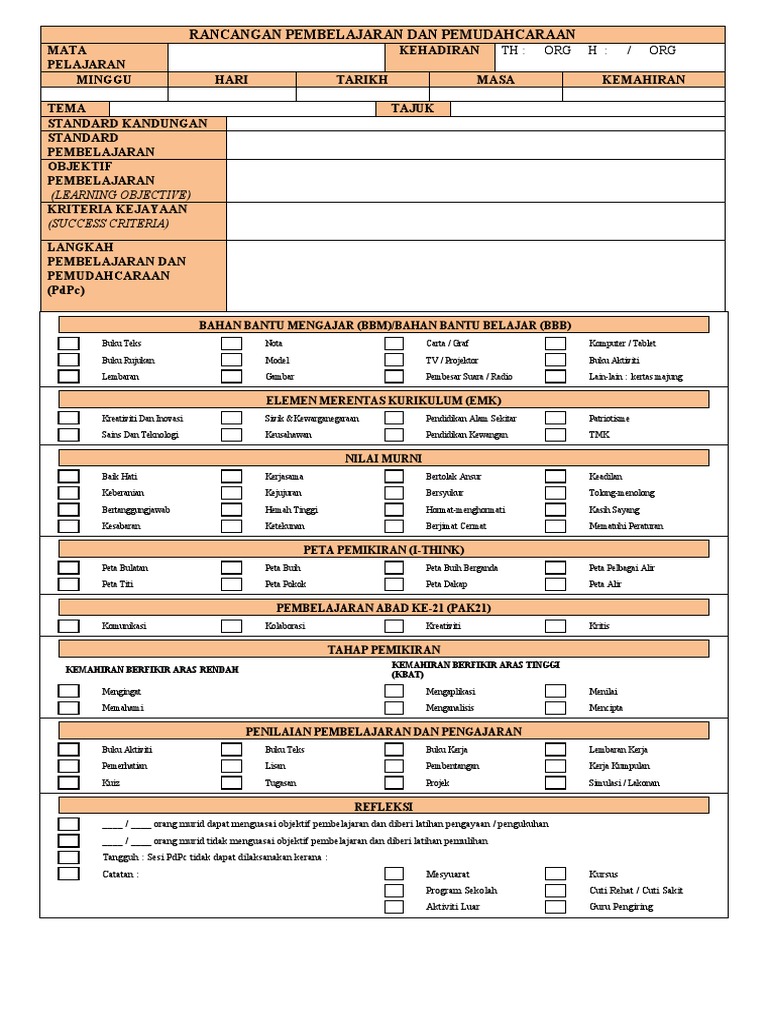 Template RPH Pak21 | PDF