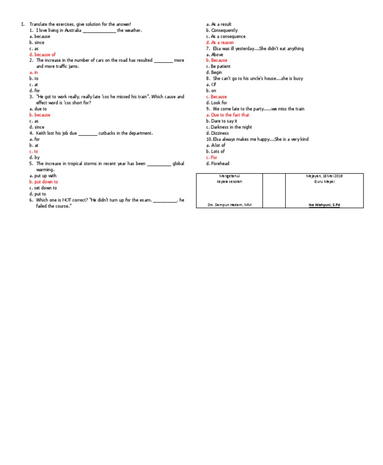 Cause Effect Bahasa Inggris | PDF | Tropical Cyclones | Tropical ...