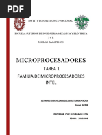 Linea de Tiempo de Los Microprocesadores Intel | PDF | Microprocesador | Circuito integrado