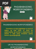 Pagbabagong Morpoponemiko | PDF