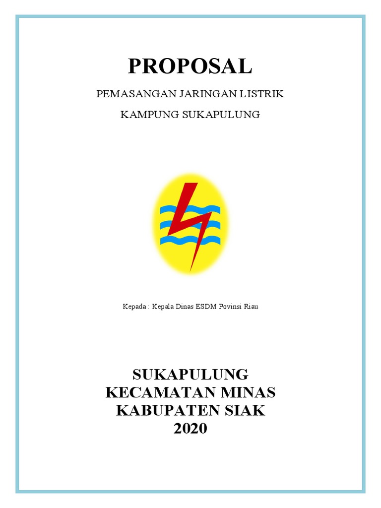 Proposal Pemasangan Listrik | PDF