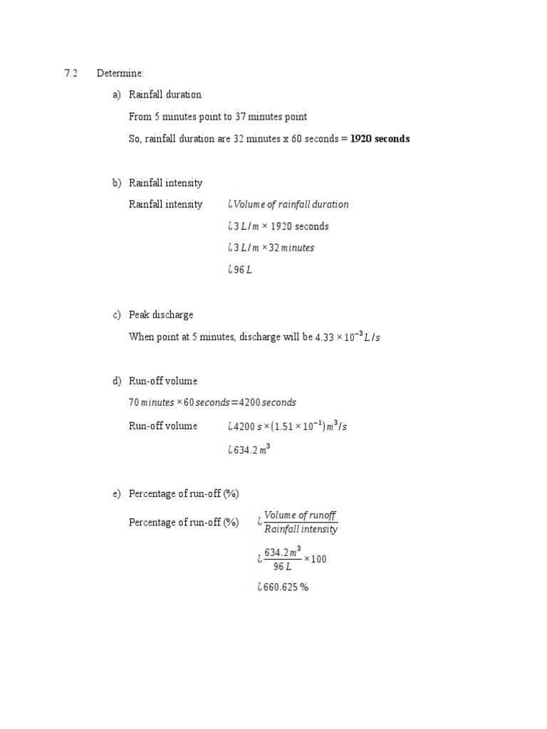 7 Question 2 | PDF | Surface Runoff | Drainage Basin