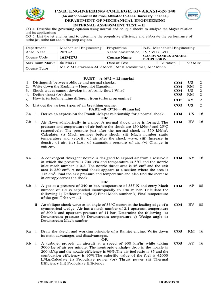 IAT II Mapping | PDF | Shock Wave | Mach Number