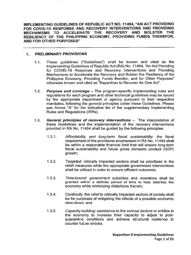 Irr Ra 11494 RRD | PDF