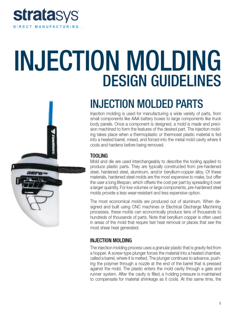 Injection Molding: Design Guidelines | Download Free PDF | Industrial ...
