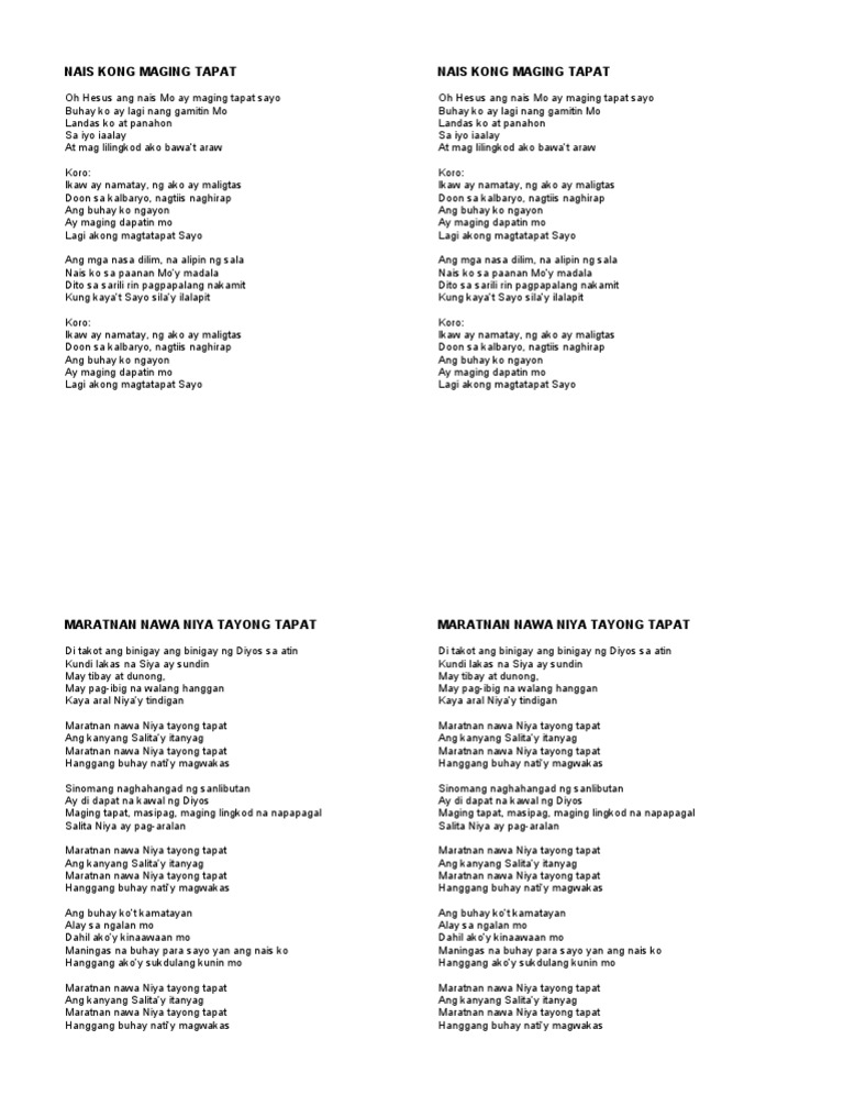 Nais Kong Maging Tapat | PDF