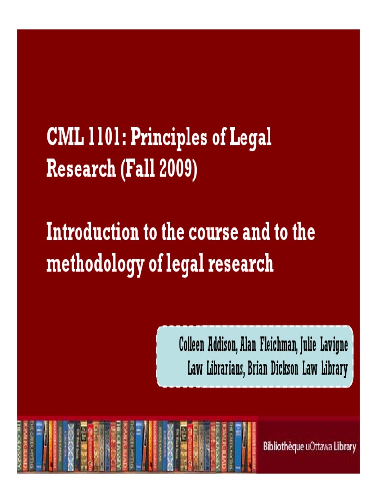 Legal Research Methodology PDF | PDF | Lawyer | Web Search Engine