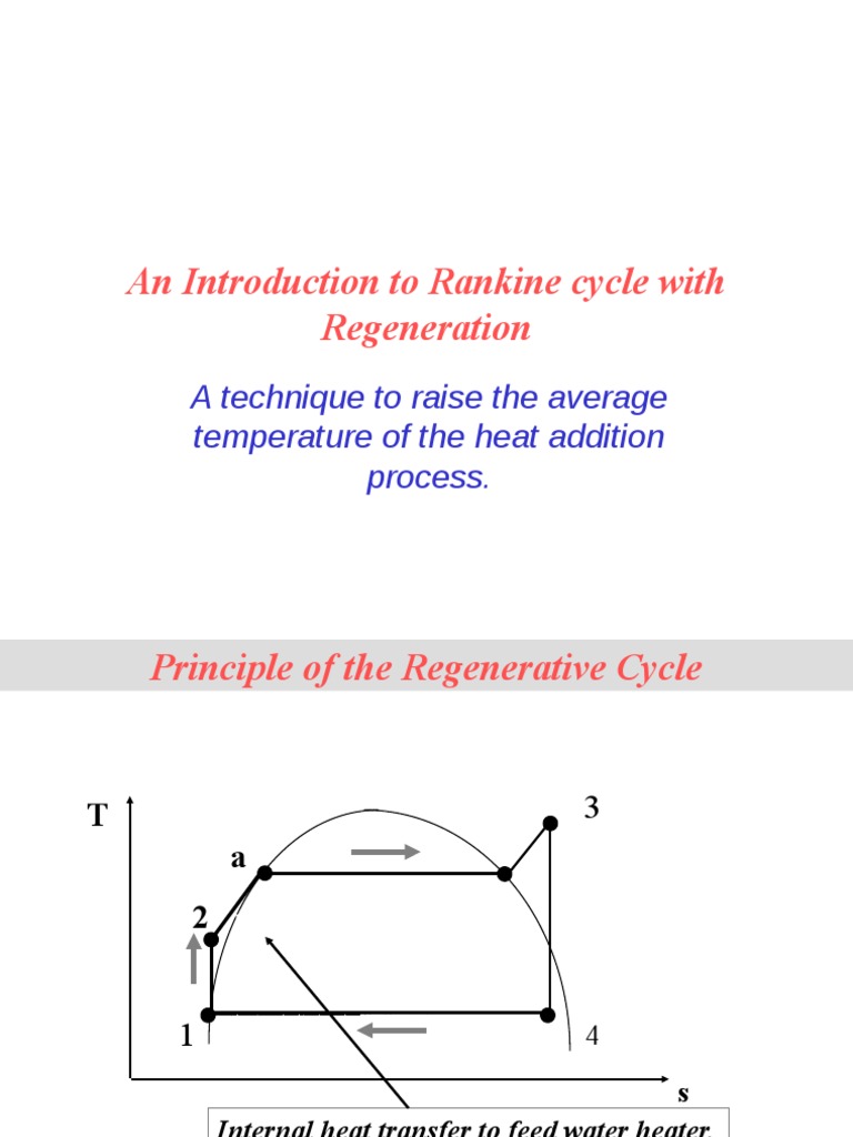 An Introduction To Rankine Cycle With Regeneration | PDF | Building ...