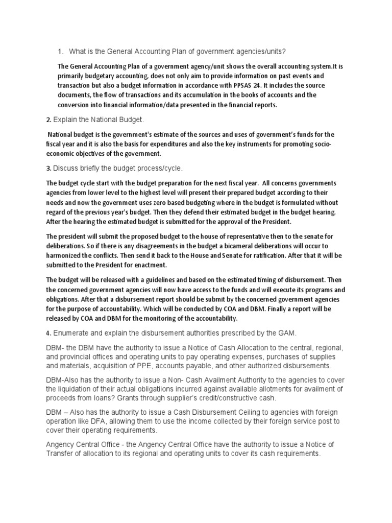 Assignment. Govt - Acc | PDF | Appropriations Bill (United States) | Budget