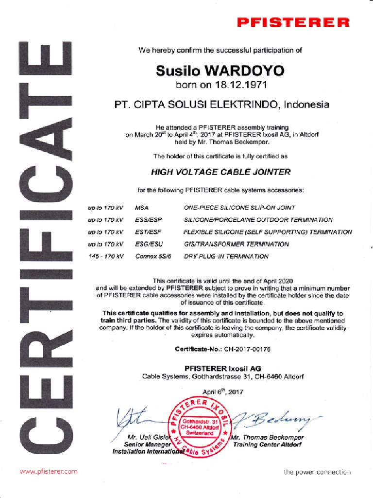 Pt Cipta Solusi Elektrindo Ch 2017 00176 Susilo Wardoyo Pdf