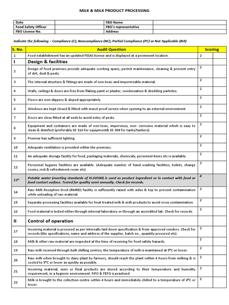 Milk Processing Compliance Guide | PDF | Milk | Public Health