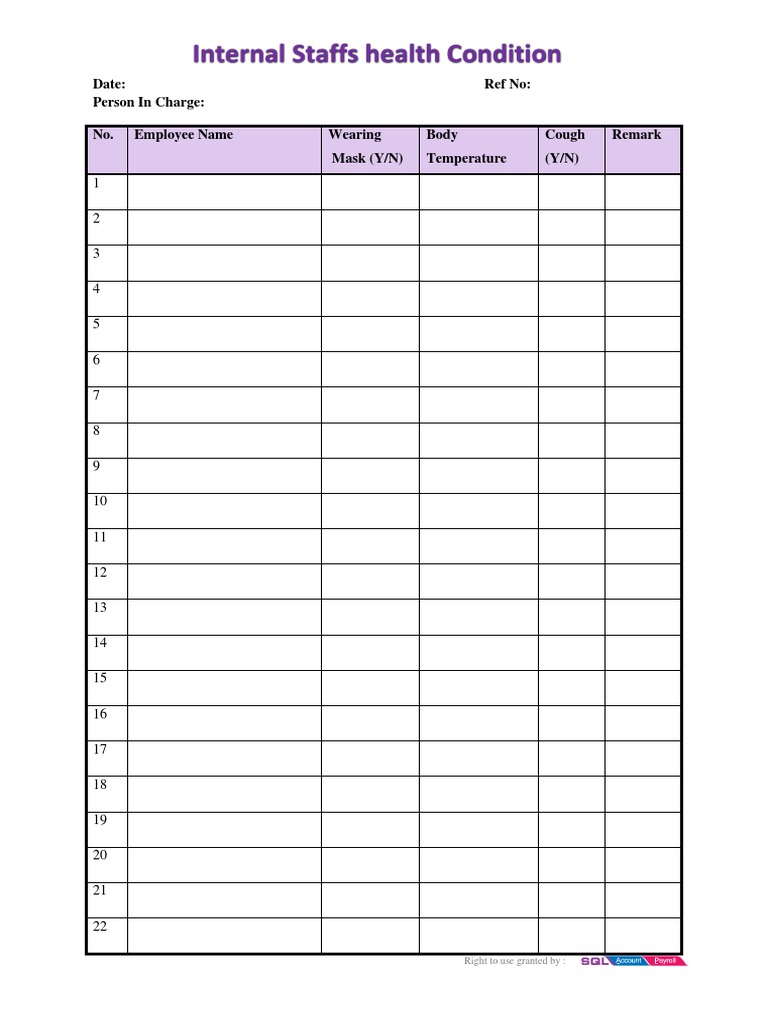 Employee Health Condition Report | PDF | Technology & Engineering