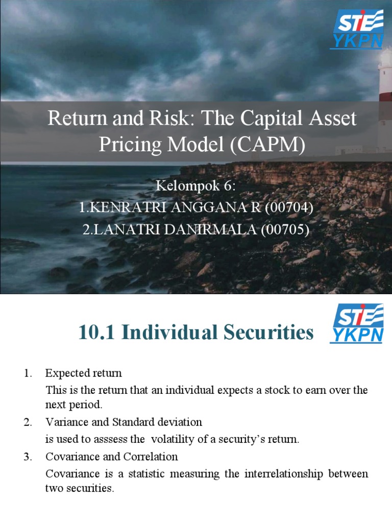 Chapter 10 Return and Risk (CAPM) | PDF | Standard Deviation | Applied ...