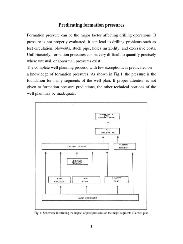 Predicating Formation Pressures | PDF | Porosity | Density
