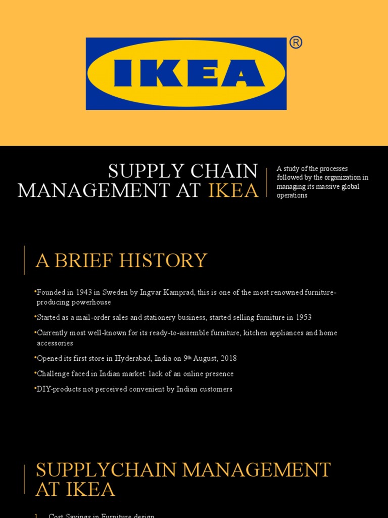 IKEA Supply Chain Insights | PDF | Supply Chain Management | Inventory