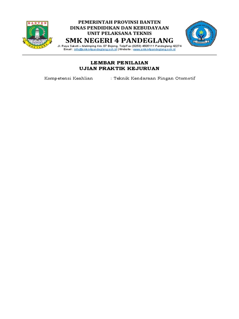 Kop SMKN 4 Pandeglang | PDF