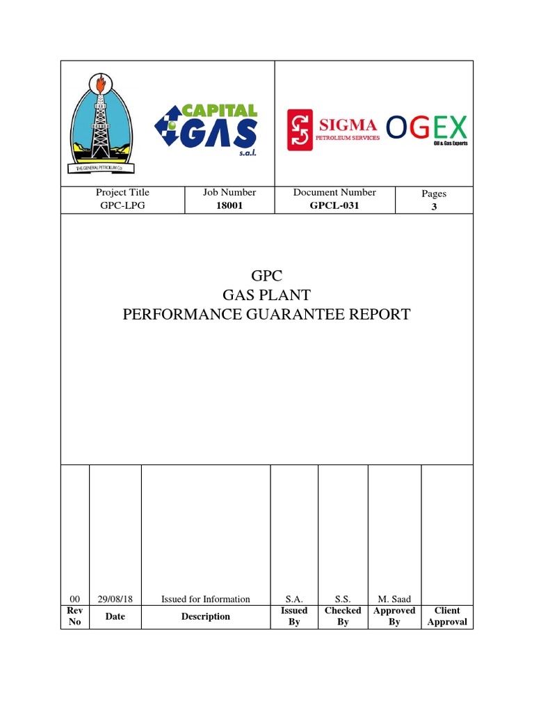 PERFORMANCE GUARANTEE REPORT Rev.0 | Download Free PDF | Barrel (Unit ...
