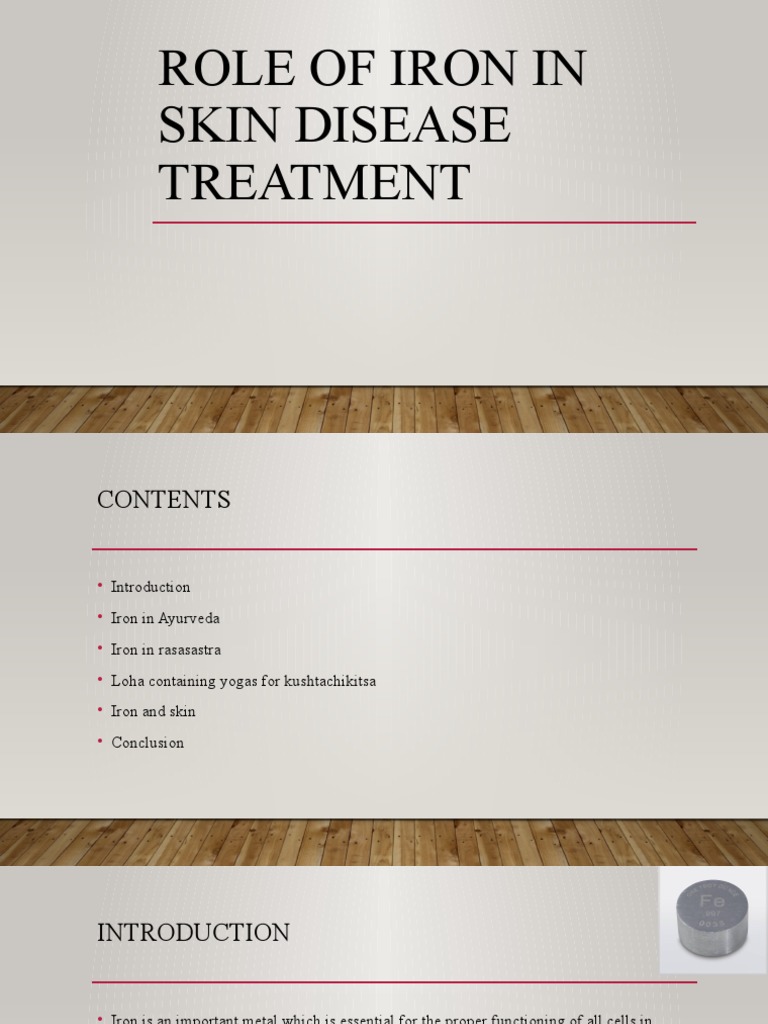 Iron in Skin Dis TRTMT | PDF | Immune System | Wound Healing