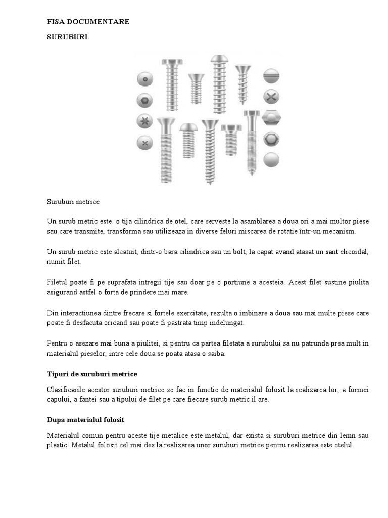 Fisa Documentare | PDF