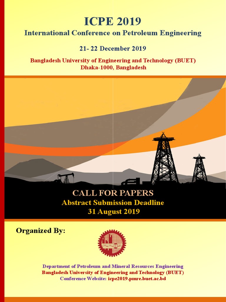 ICPE 2019 Brochure | PDF | Petroleum Reservoir | Oil Well
