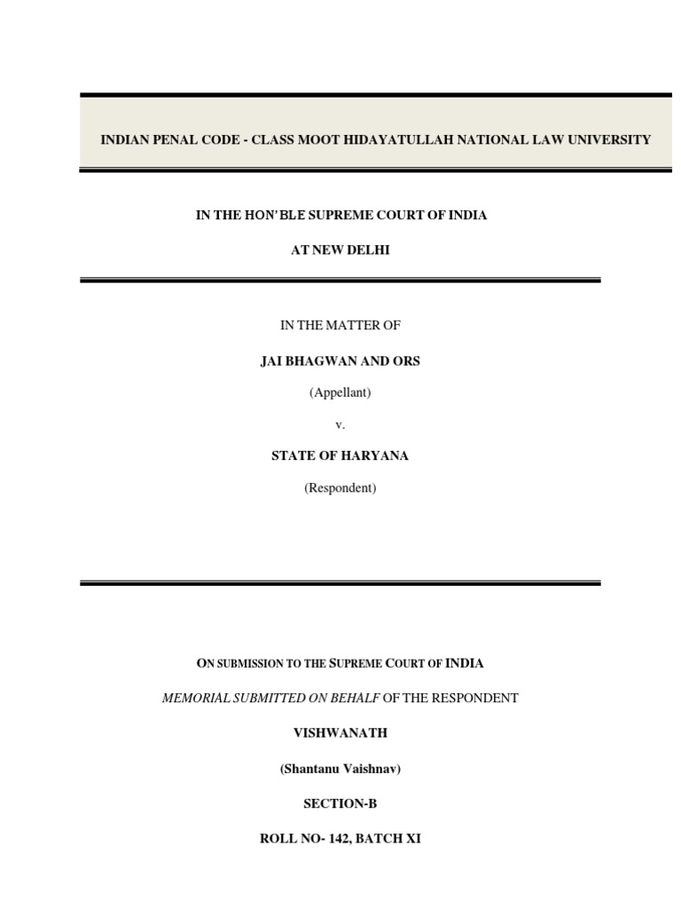 Shantanu 142 B IPC PDF | PDF | Assault | Murder