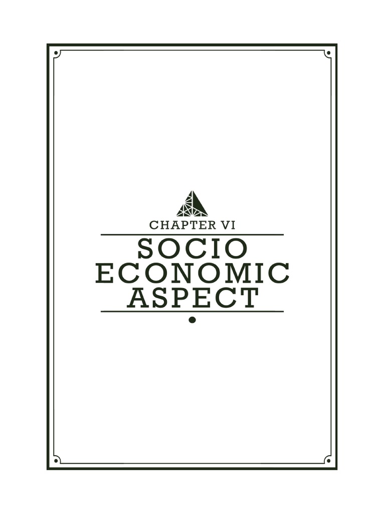 CHAPTER VI - Socio-Economic Aspect | PDF | Employment | Business Ethics