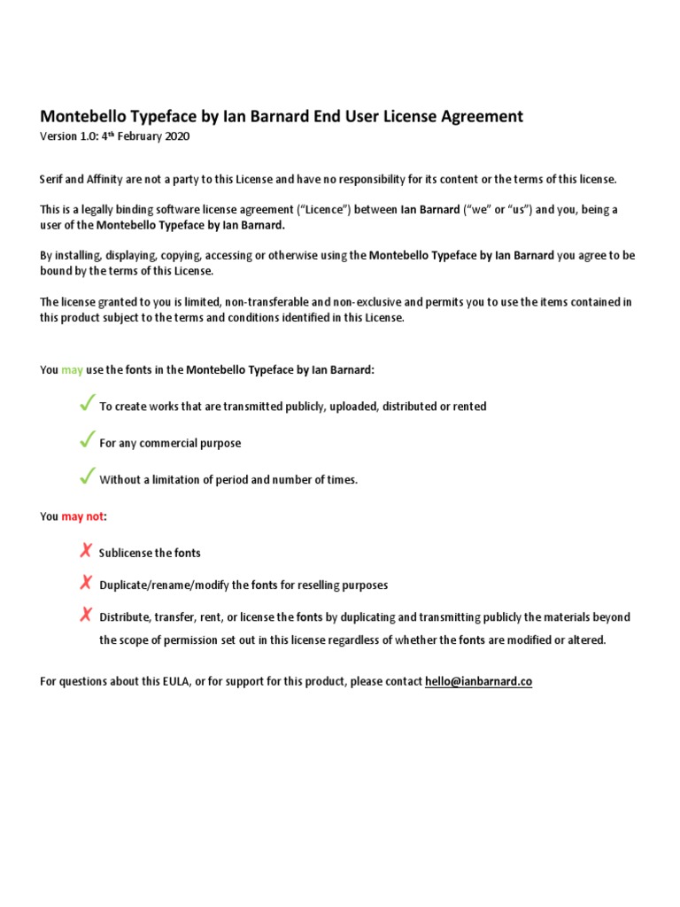 Eula Montebello Typeface by Ian Barnard | PDF