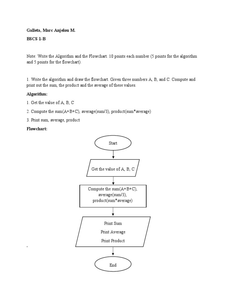 Galleta, Marc Anjelou M. Bscs 1-B | PDF