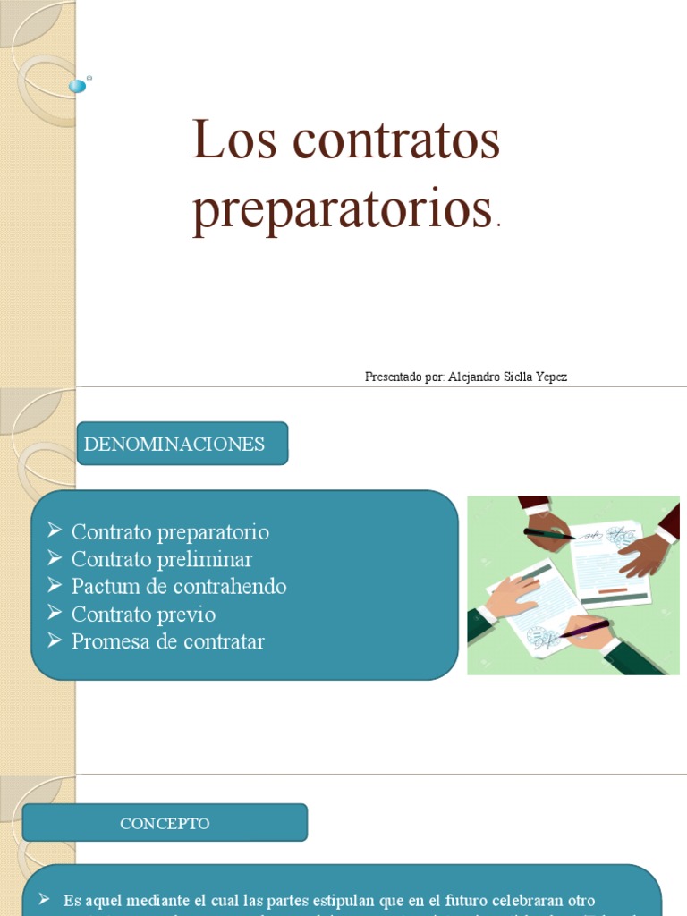 Contratos Preparatorios | PDF | Gobierno | Conceptos legales