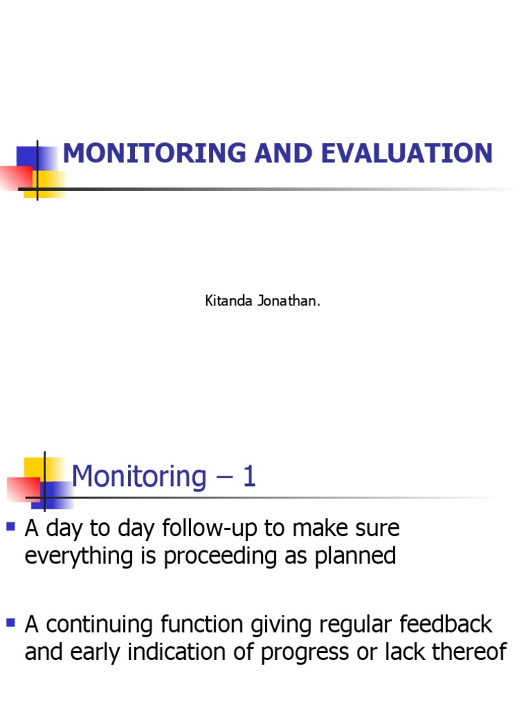 Monitoring and Evaluation | PDF | Monitoring And Evaluation | Evaluation