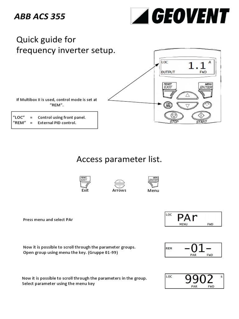 Quickguide Abb Acs355 Uk | PDF | Power Inverter | Computer Engineering