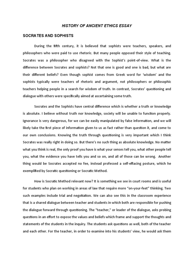 History of Ancient Ethics Solidum | PDF | Socrates | Plato