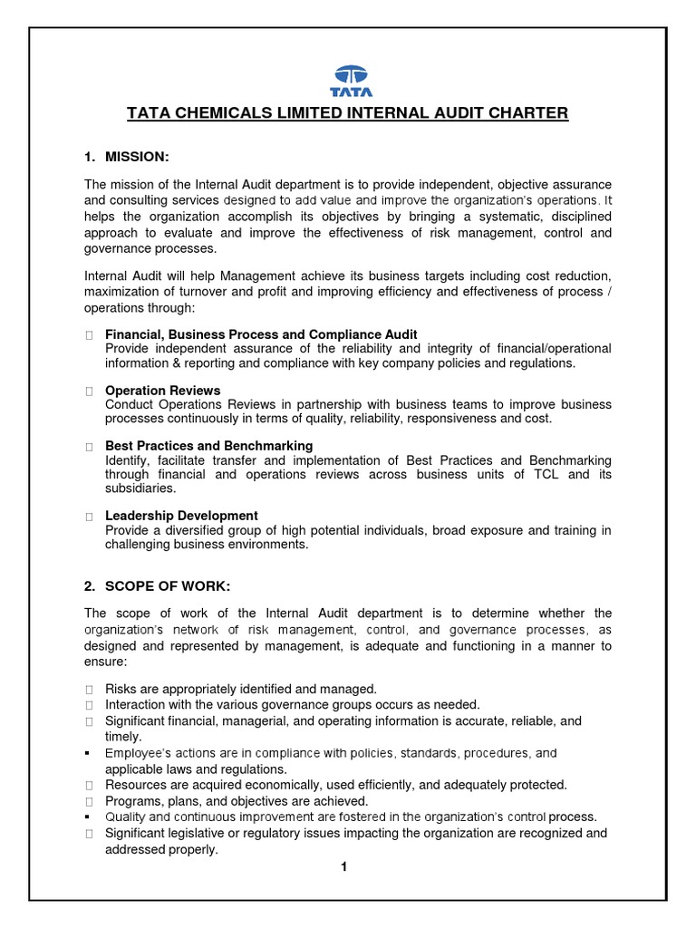 Internal Audit Policy | PDF | Internal Audit | Internal Control