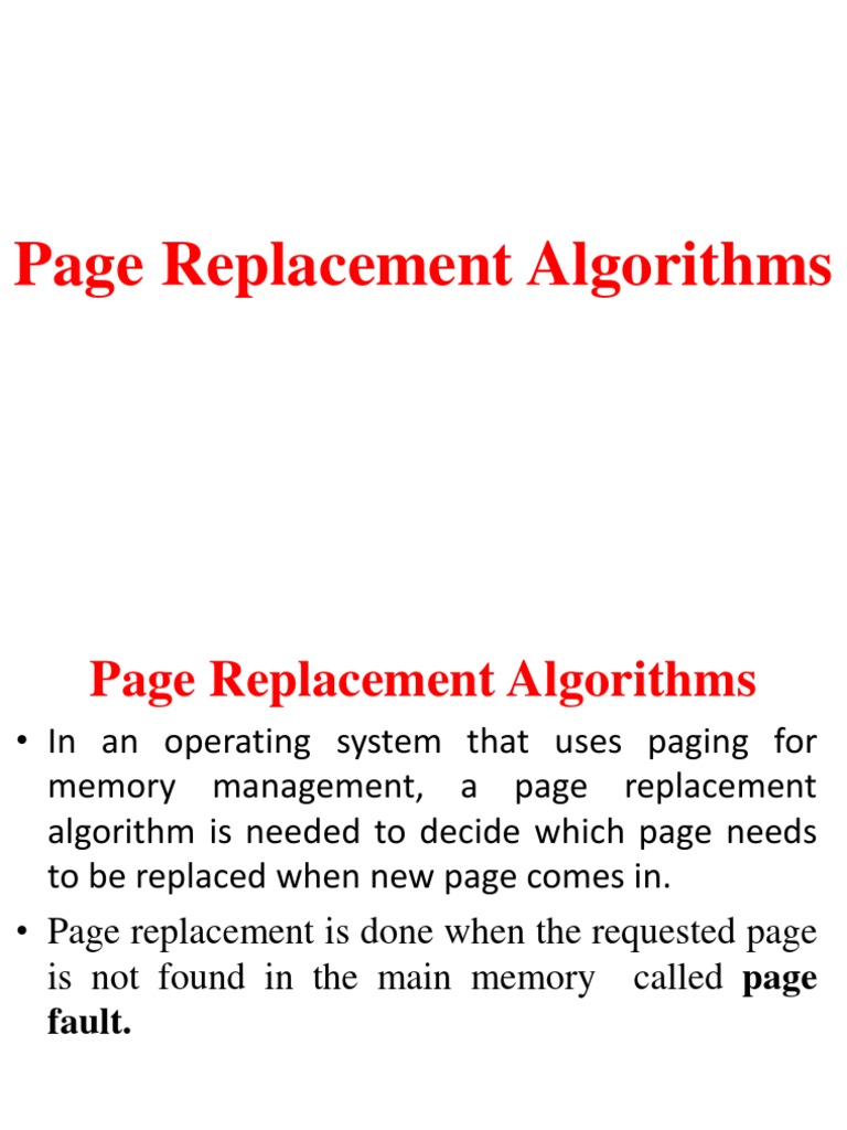 Page Replacement Algorithms | PDF | Theoretical Computer Science | Algorithms And Data Structures