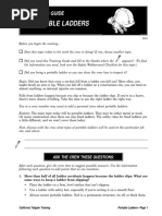 Tool Box Talk 8WORKING AT HEIGHTS 2. Step LADDERS | PDF