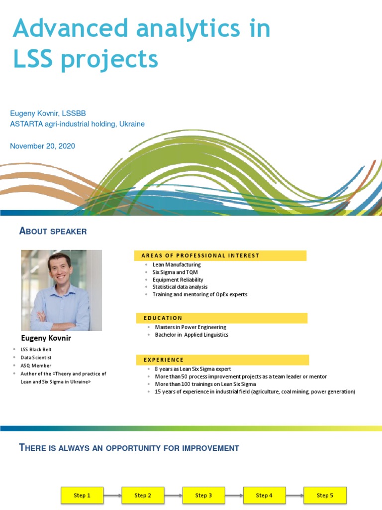 Advanced Analytics in LSS Projects - PICE | PDF | Six Sigma | Analytics