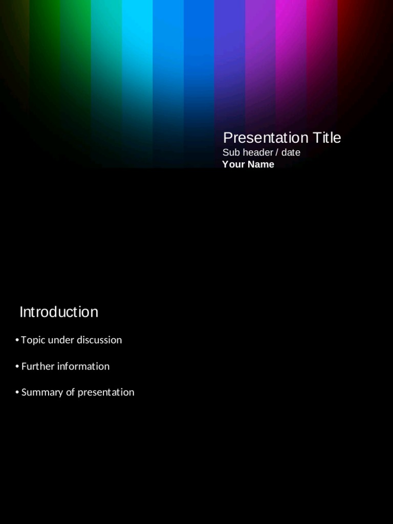 Presentation Title: Sub Header / Date Your Name | PDF