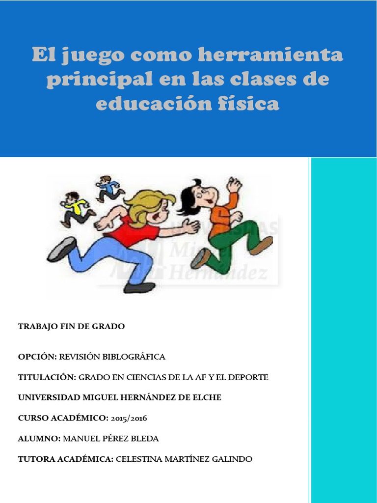 TFG Manuel Pérez Bleda | PDF | Deportes | Plan de estudios