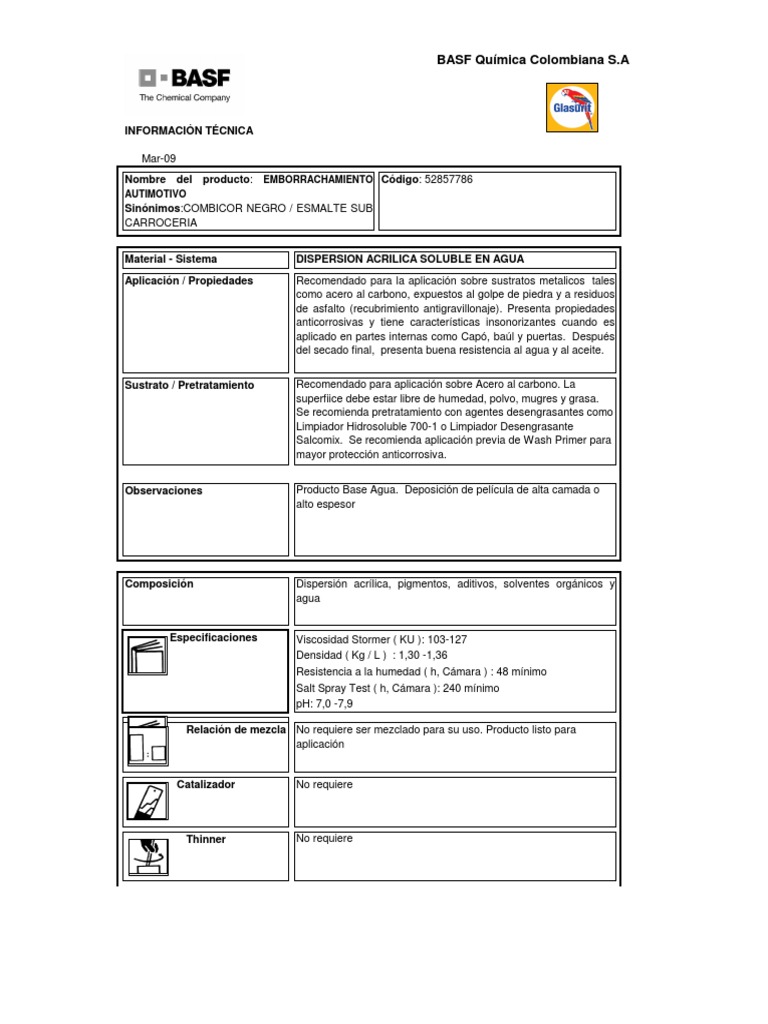 Combicor Negro Antigravilla e Insonorizante | PDF | Revestimiento | Agua
