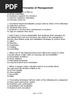 Principles of Management MCQ With Answers PDF | PDF | Psychological ...