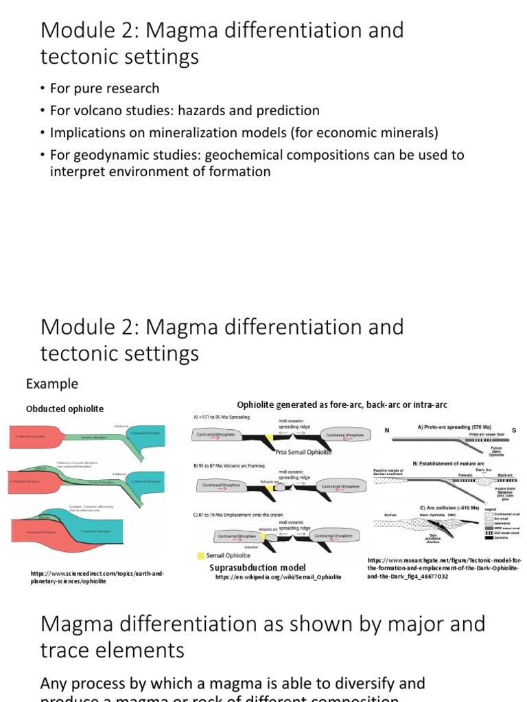 Week 5 Module 2 Intro Magma Differentiation | PDF | Magma | Geochemistry