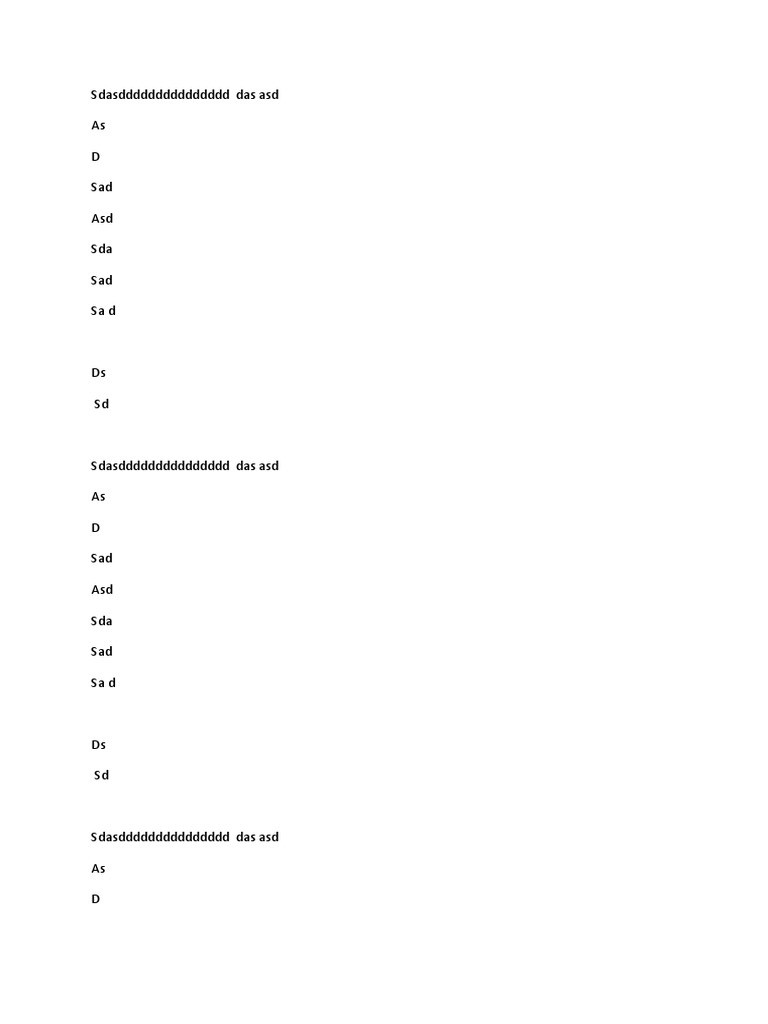 Sdasddddddddddddddd Das Asd As D Sad Asd Sda Sad Sad | PDF