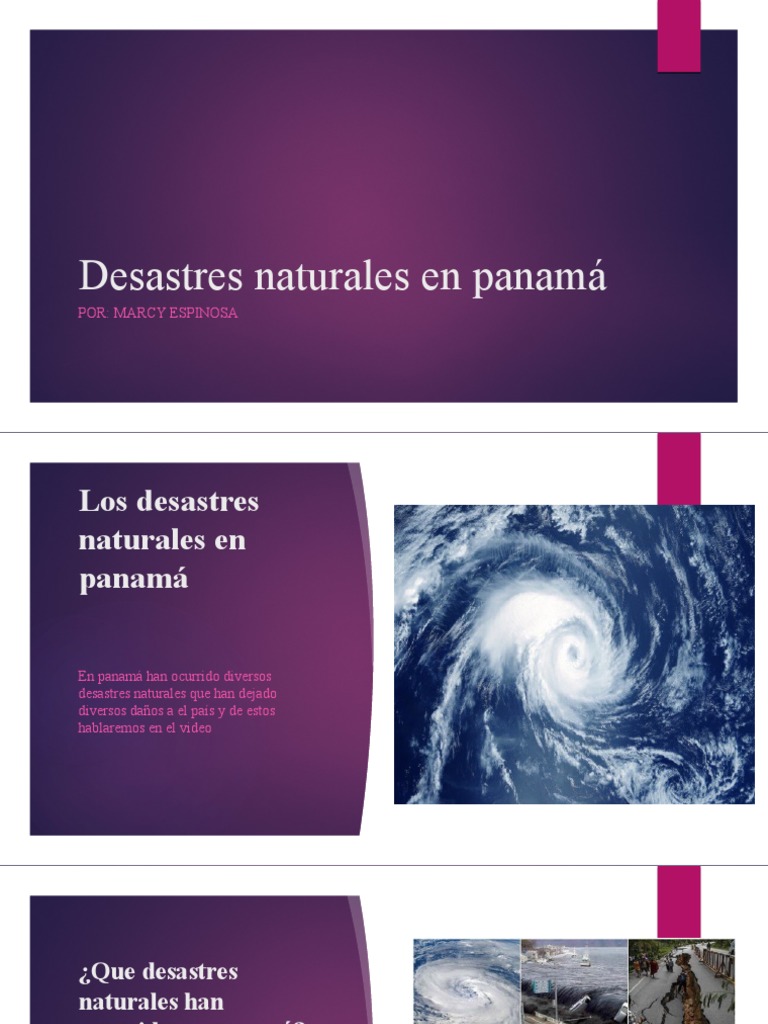 Desastres Naturales en Panamá: Análisis y Efectos | PDF | Desastres ...