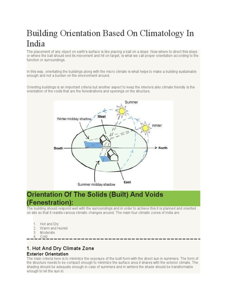 Ventilation and Air Movement Building Orientation | PDF | Window | Climate